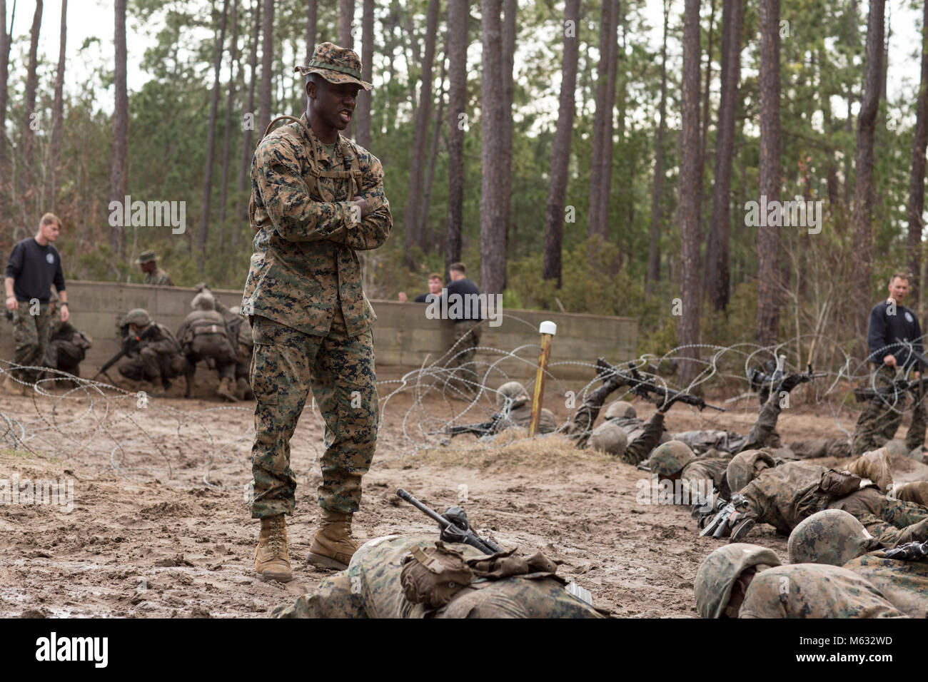 U.S. Marine Staff Sgt. Jason Carty, a drill instructor with Mike ...