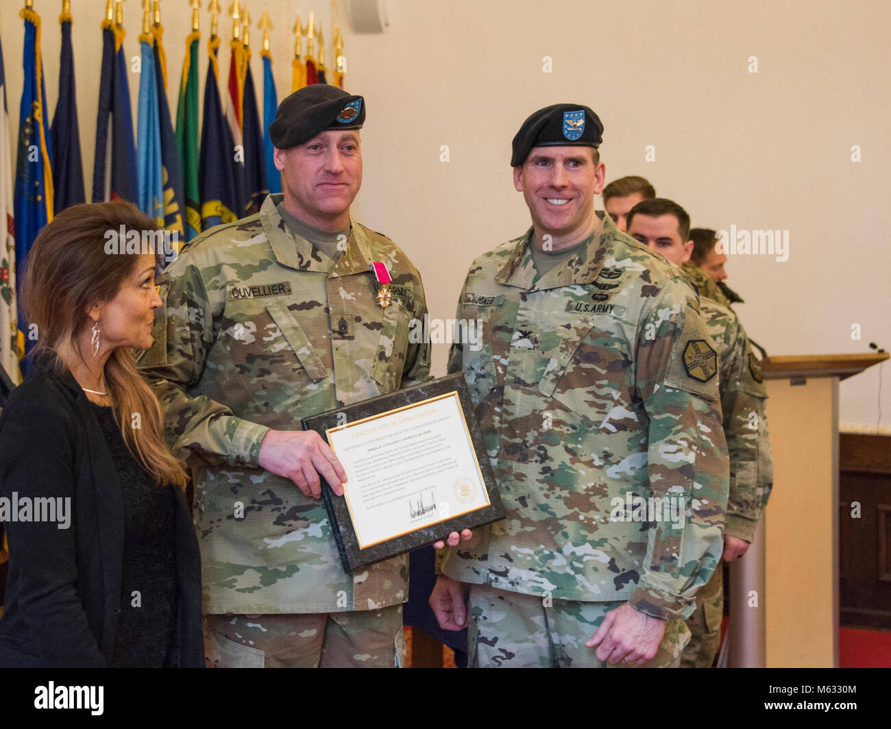 Ansbach, Germany, February 8, 2018. A Change of Responsibility Ceremony ...