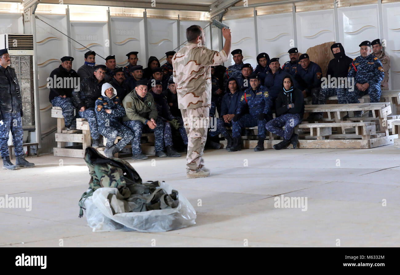 Iraqi Federal Police member assigned to 3rd Battalion, 4th Brigade ...