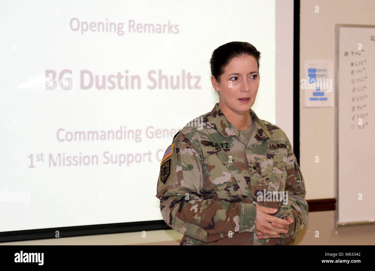 Brig Gen. Dustin A. Shultz, Commander of the 1st Mission Support ...