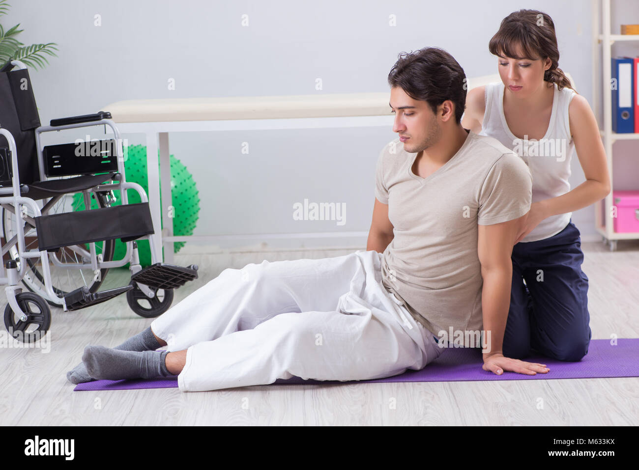 Patient recovering in hospital after injury trauma Stock Photo - Alamy