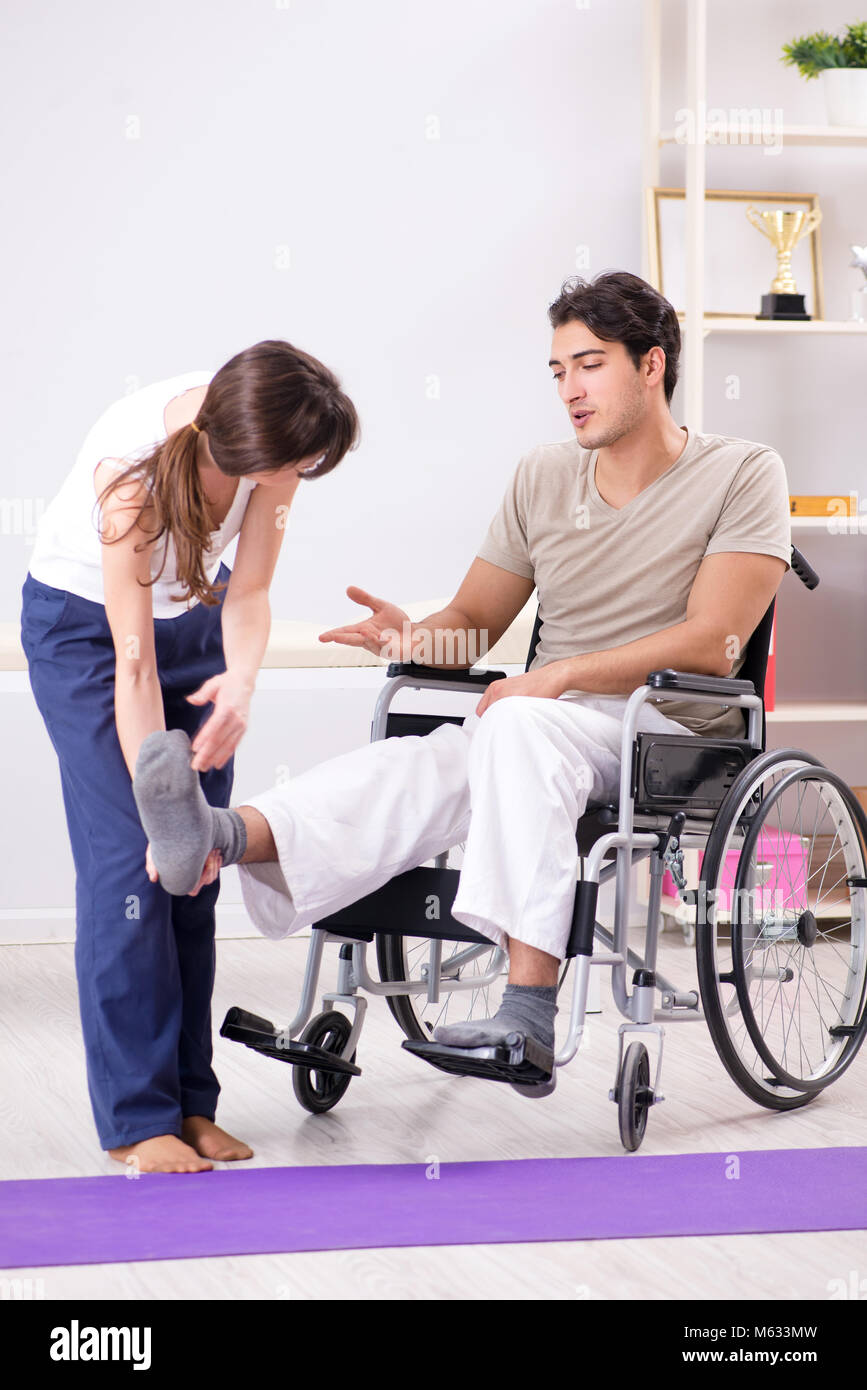 Patient recovering in hospital after injury trauma Stock Photo - Alamy