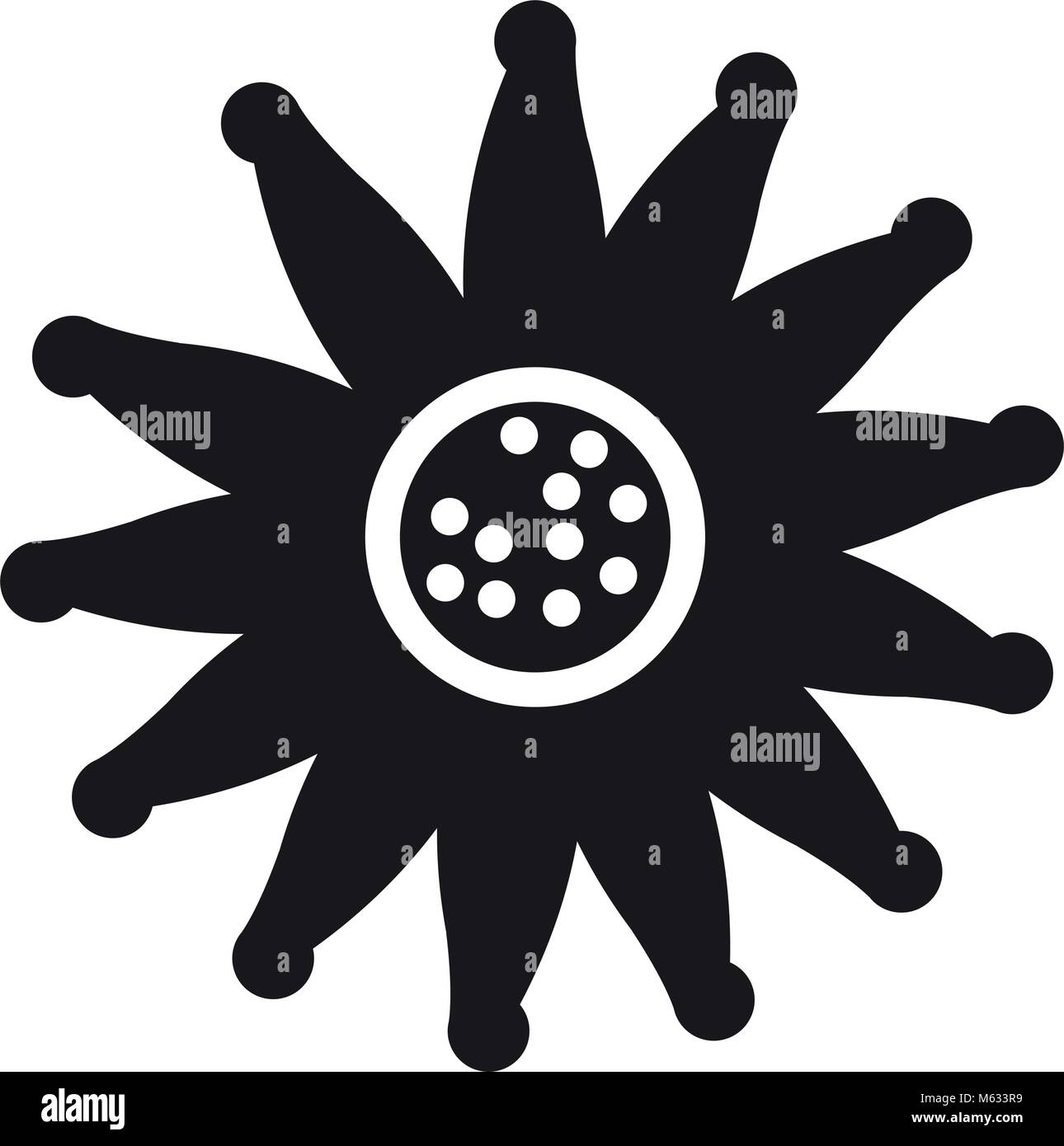 Cute sunflower icon Stock Vector Image & Art - Alamy