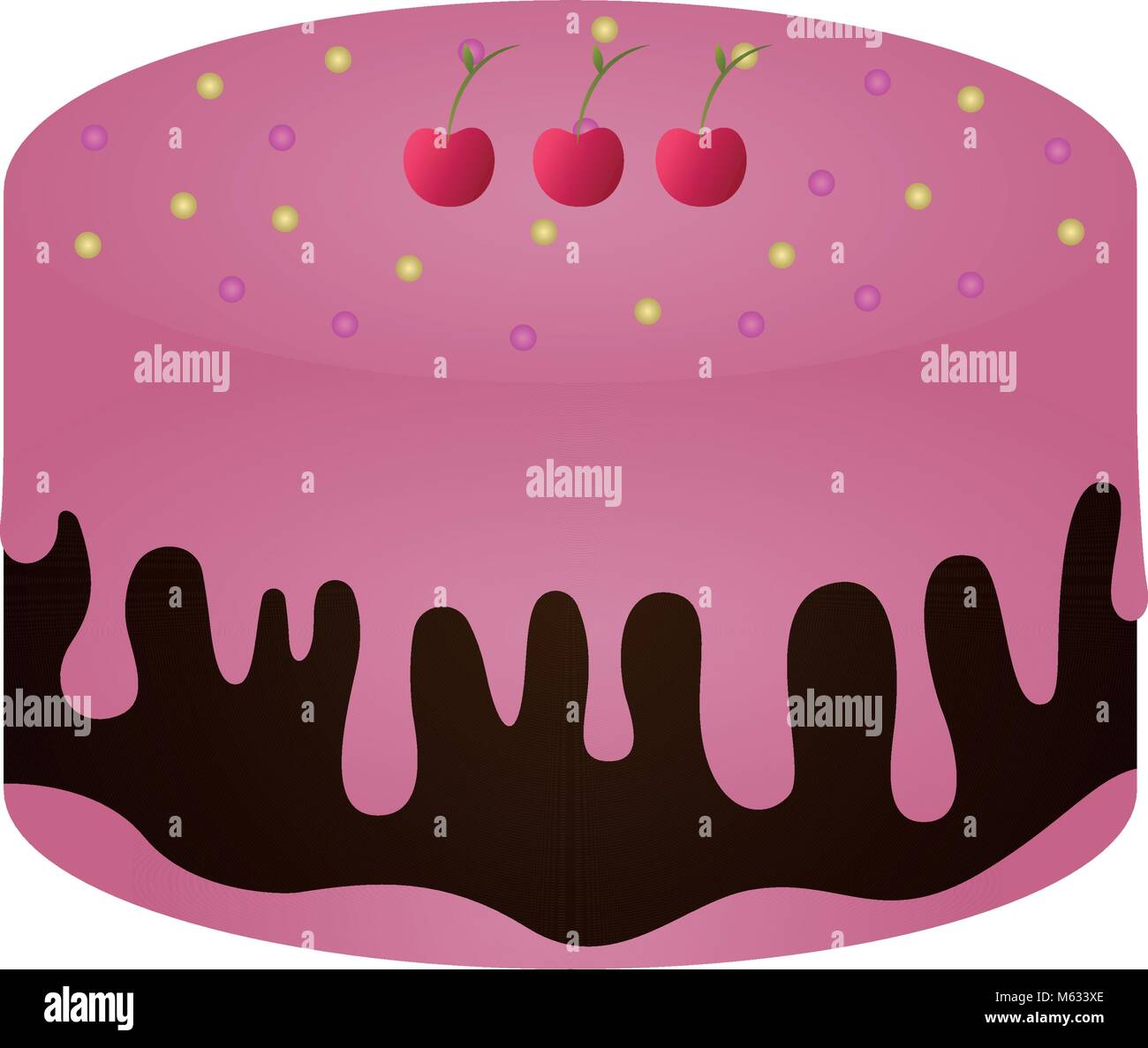 Detailed cake icon Stock Vector Image & Art - Alamy