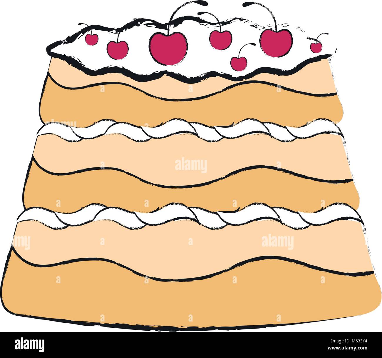 Detailed cake icon Stock Vector Image & Art - Alamy
