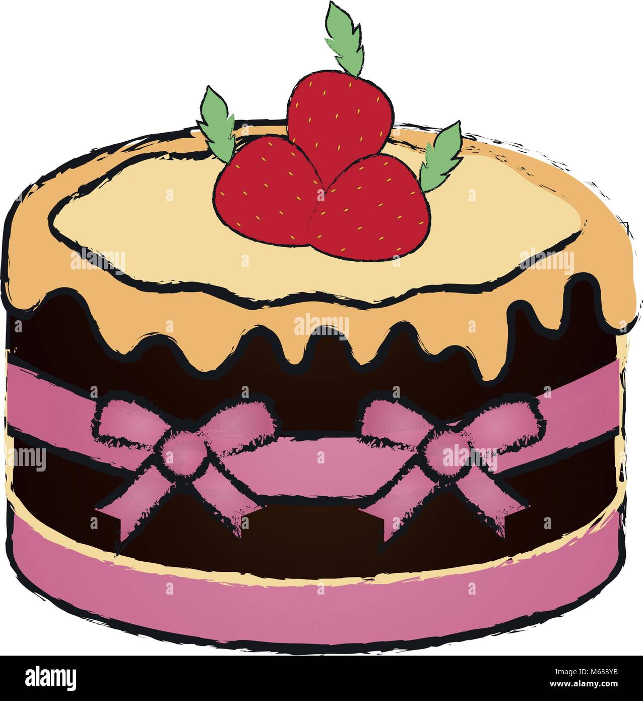 Detailed cake icon Stock Vector Image & Art - Alamy