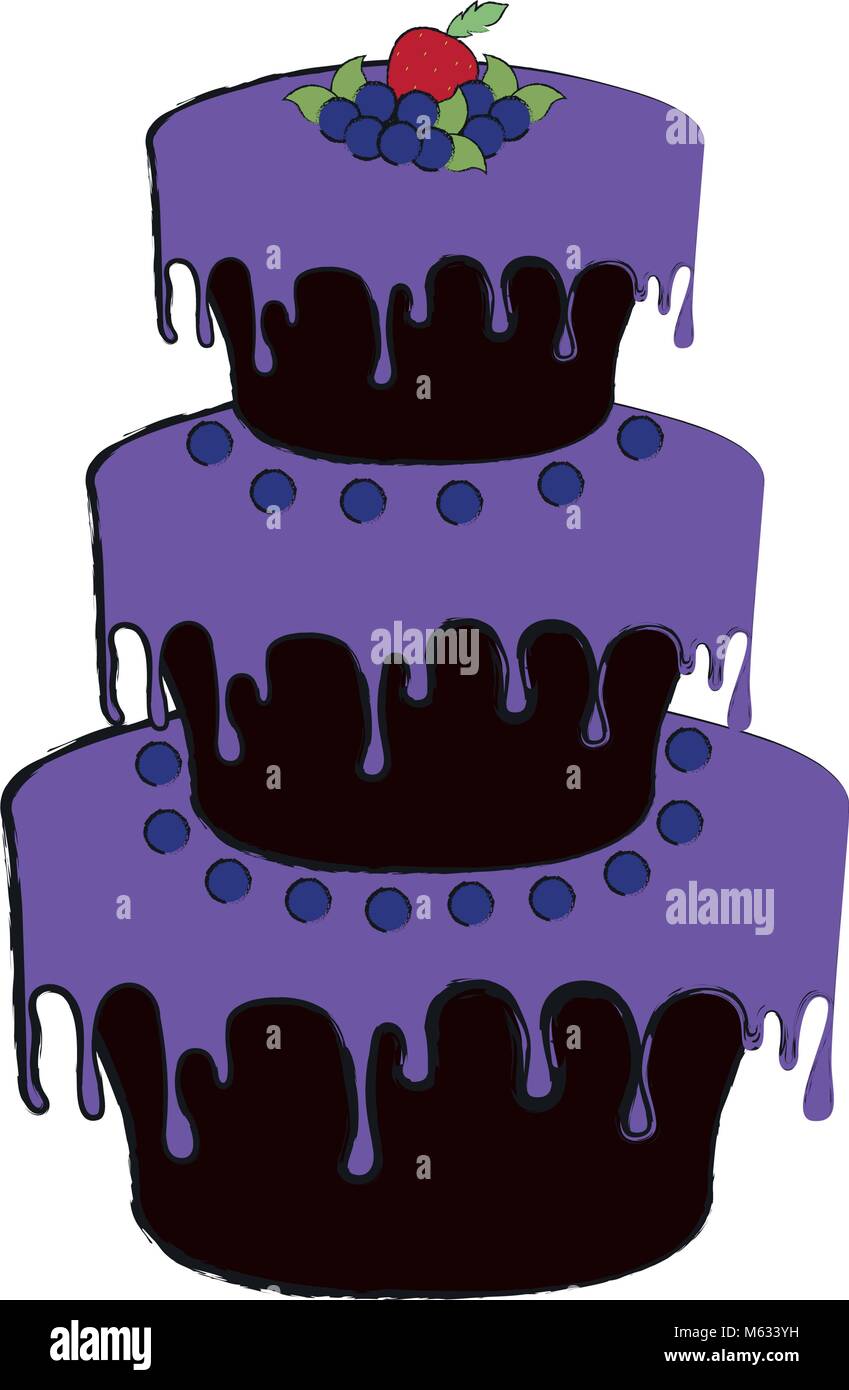 Detailed cake icon Stock Vector Image & Art - Alamy
