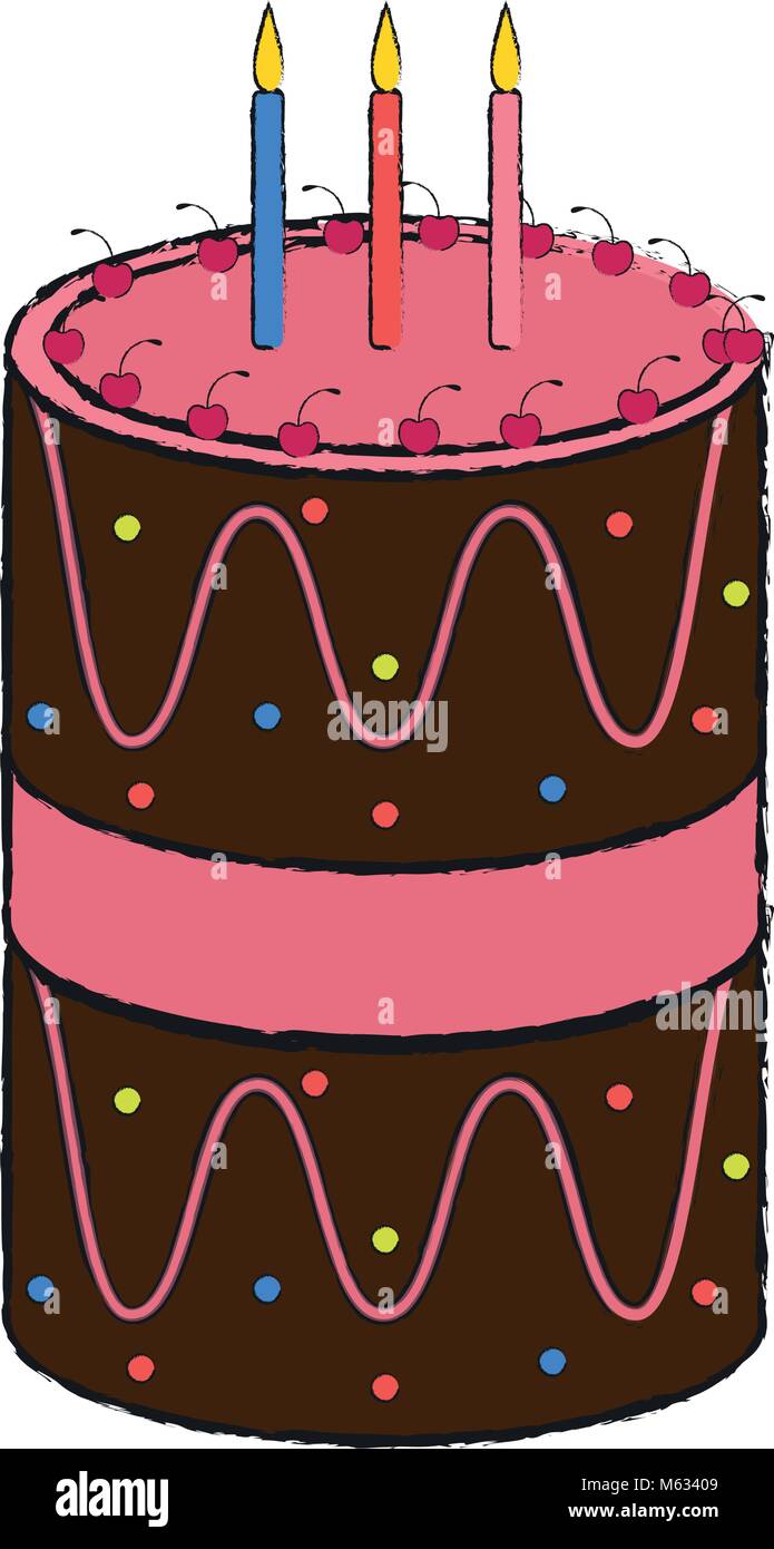 Detailed cake icon Stock Vector Image & Art - Alamy