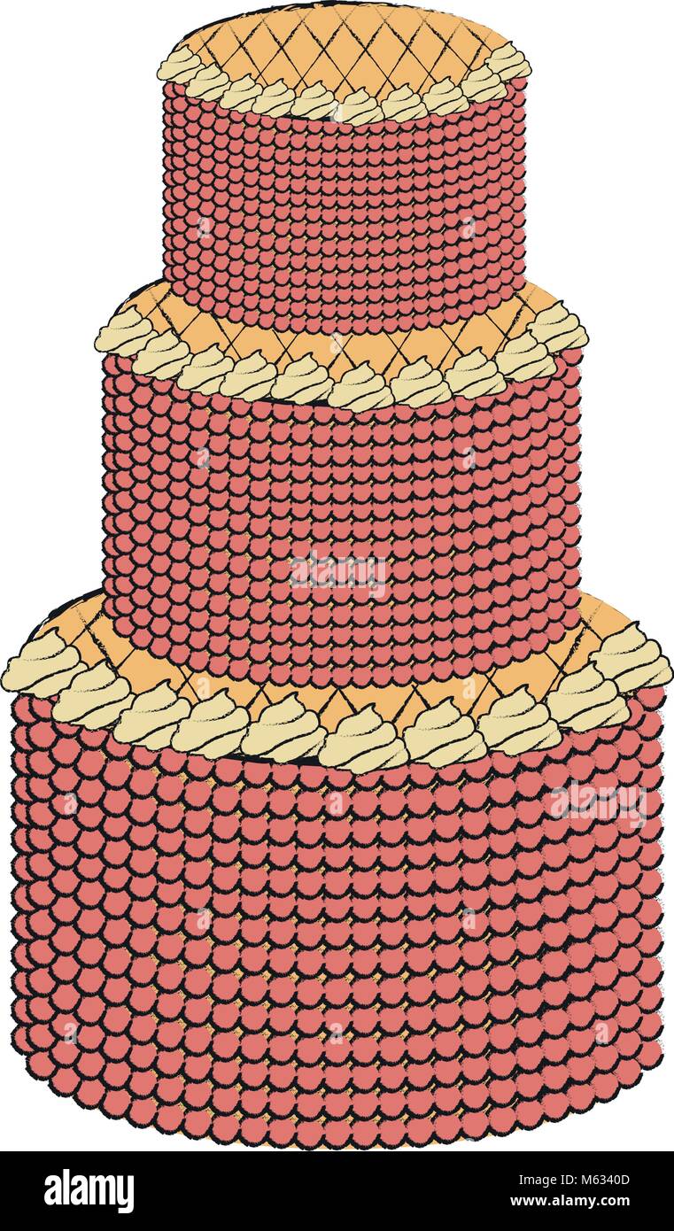 Detailed cake icon Stock Vector Image & Art - Alamy