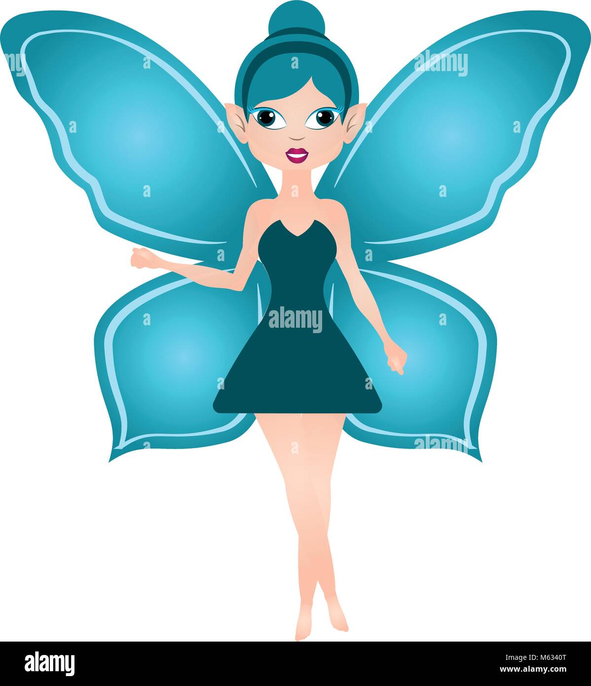 Cute magic fairy. Fantasy creature Stock Vector Image & Art - Alamy