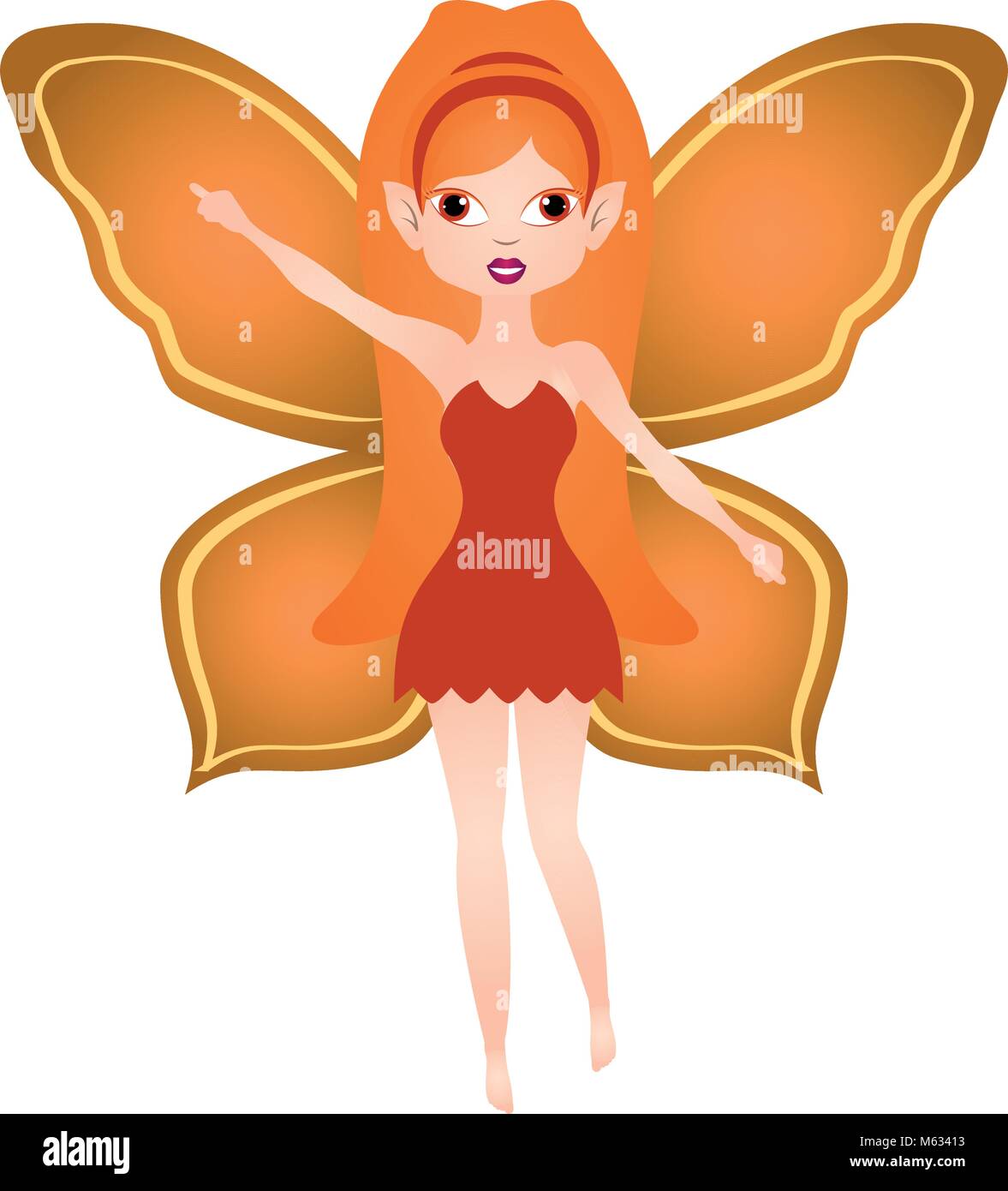 Cute magic fairy. Fantasy creature Stock Vector Image & Art - Alamy