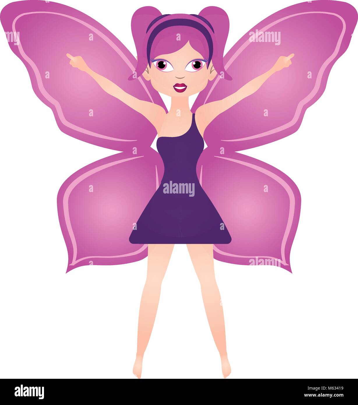Cute magic fairy. Fantasy creature Stock Vector Image & Art - Alamy