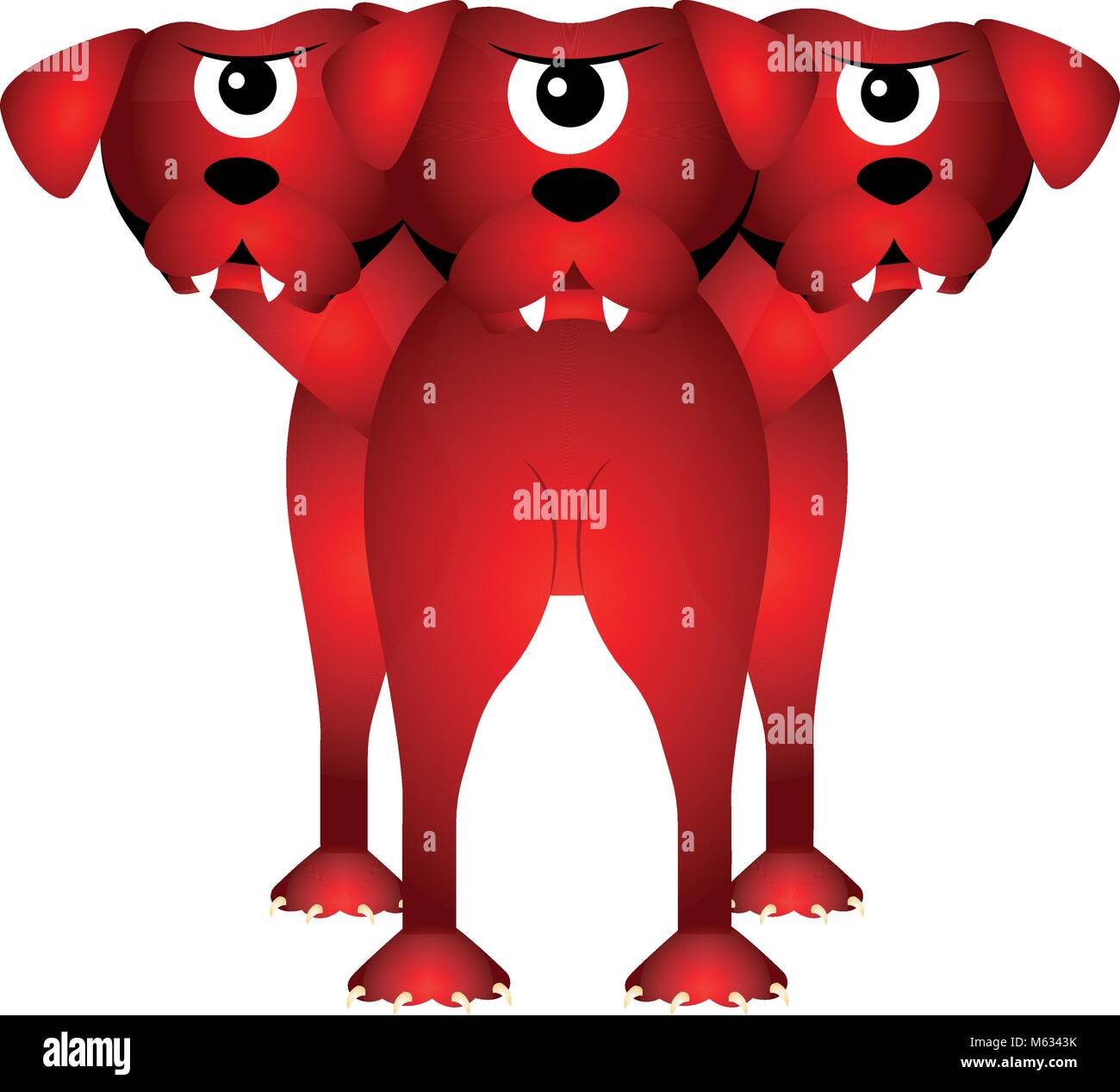 Vector illustration cerberus cartoon hi-res stock photography and ...