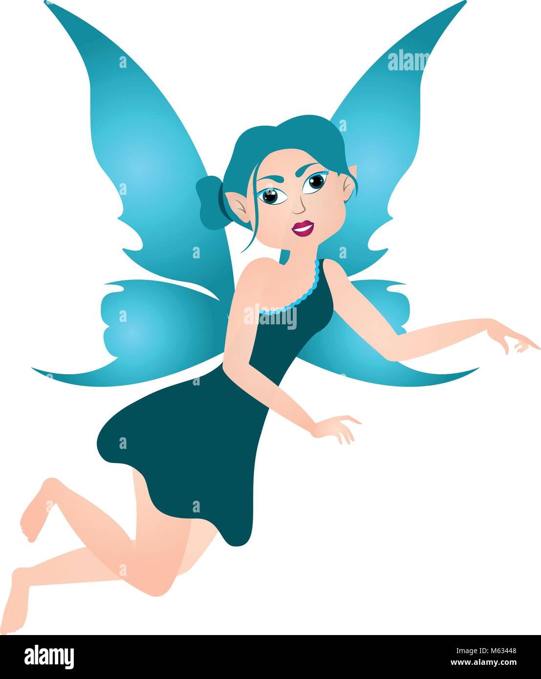 Cute magic fairy. Fantasy creature Stock Vector Image & Art - Alamy