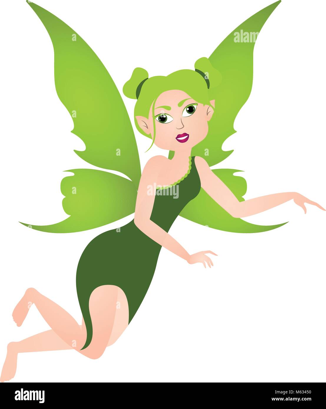 Cute magic fairy. Fantasy creature Stock Vector Image & Art - Alamy