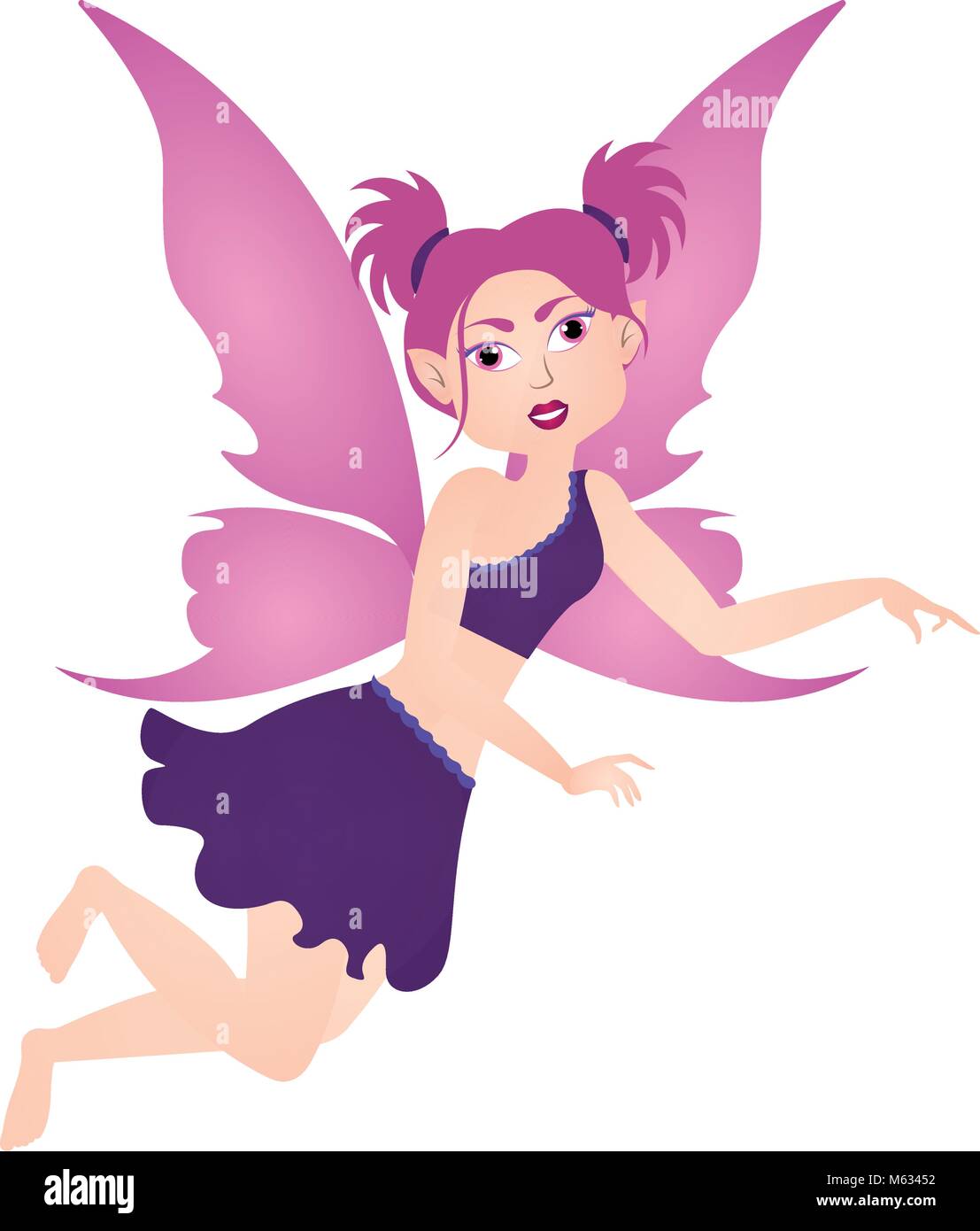 Cute magic fairy. Fantasy creature Stock Vector Image & Art - Alamy