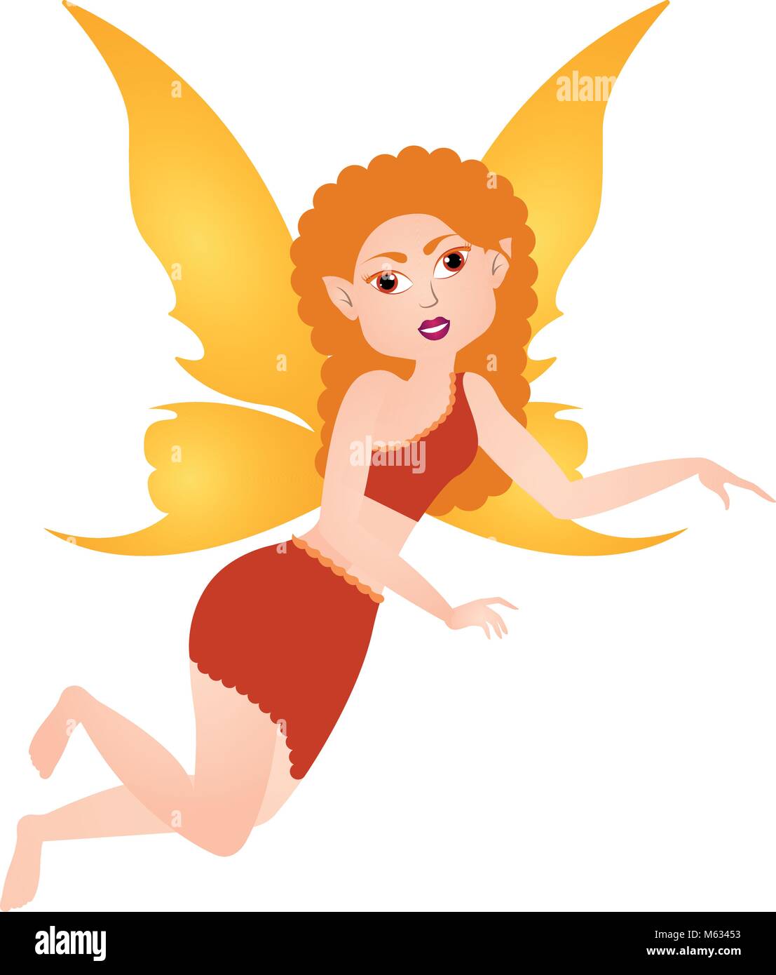 Cute magic fairy. Fantasy creature Stock Vector Image & Art - Alamy