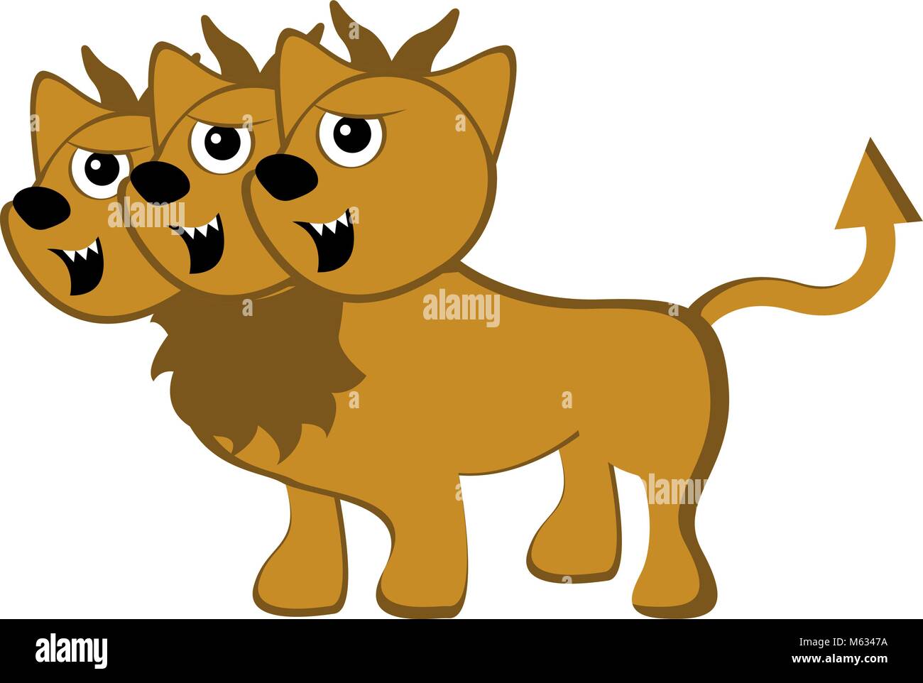 Cute cerberus. Fantasy creature Stock Vector Image & Art - Alamy