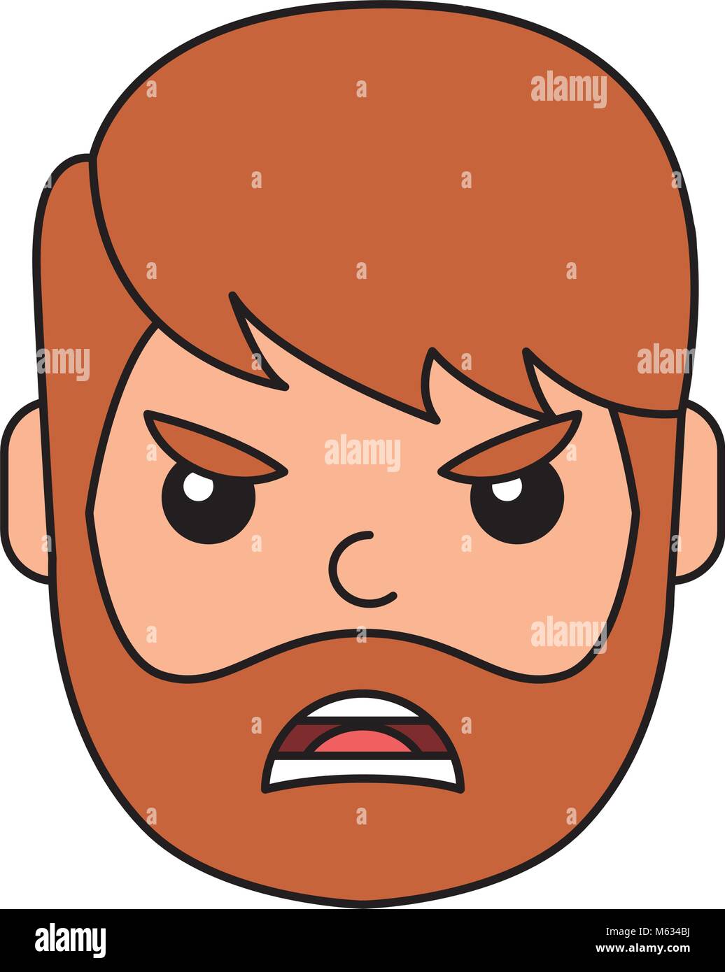 angry young man avatar character Stock Vector Image & Art - Alamy