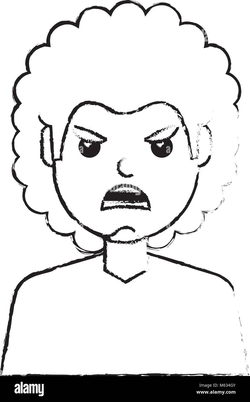 angry young man avatar character Stock Vector Image & Art - Alamy