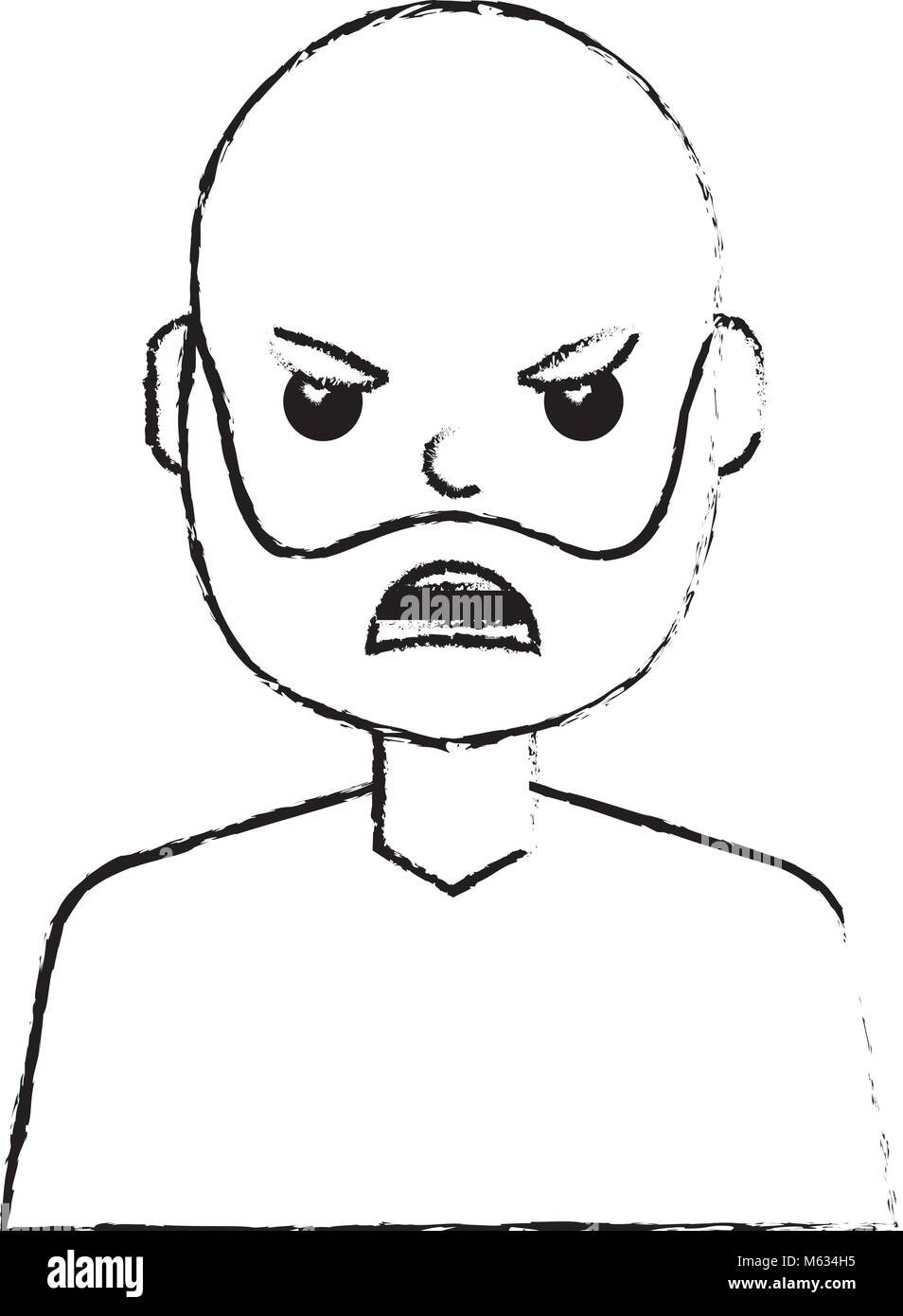 angry young man avatar character Stock Vector Image & Art - Alamy