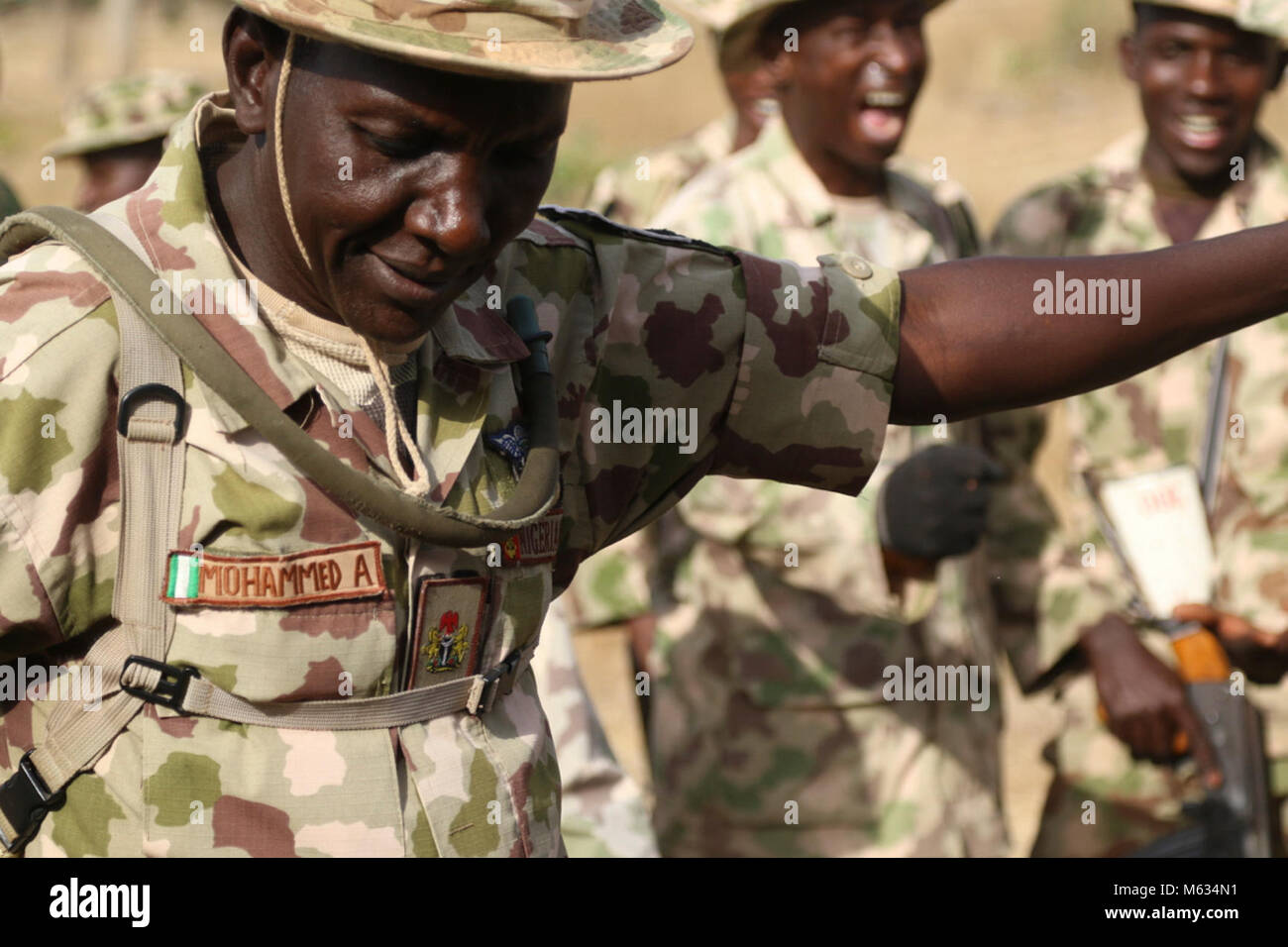 Twelve Soldiers U.S. Army Soldiers share tactics and training with a ...