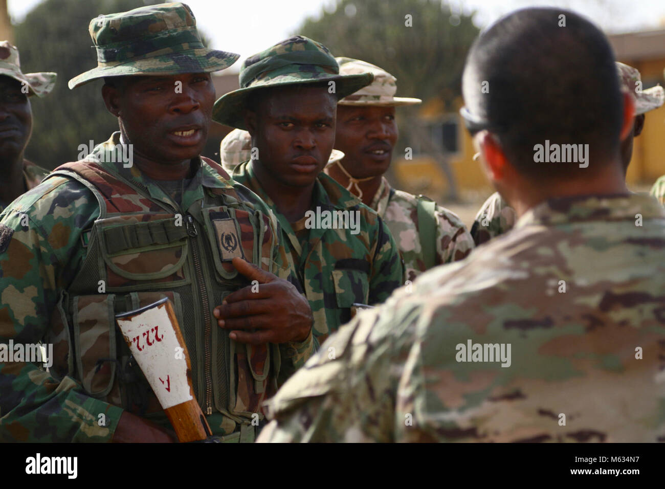 Twelve Soldiers U.S. Army Soldiers share tactics and training with a ...