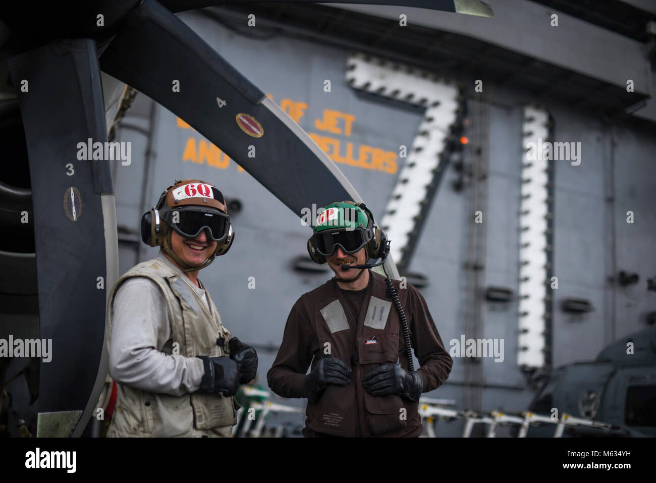 ARABIAN GULF (Feb. 12, 2018) Aviation Electrician’s Mate 1st Class ...