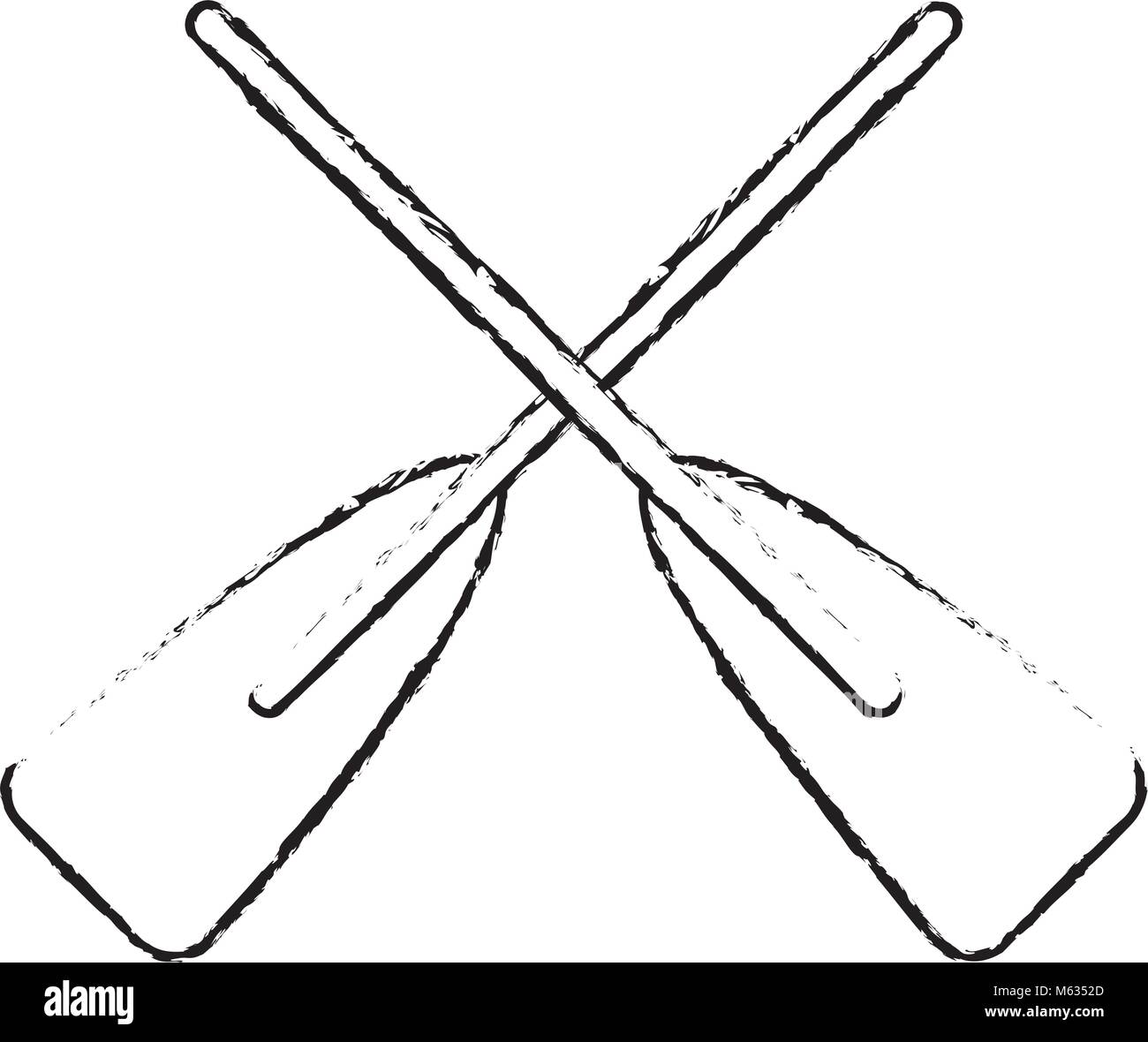 Rowing oar sketch Stock Vector Images - Alamy