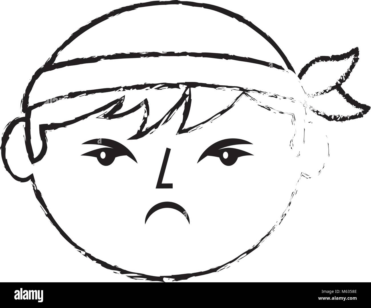 cartoon face angry chinese man Stock Vector Image & Art - Alamy