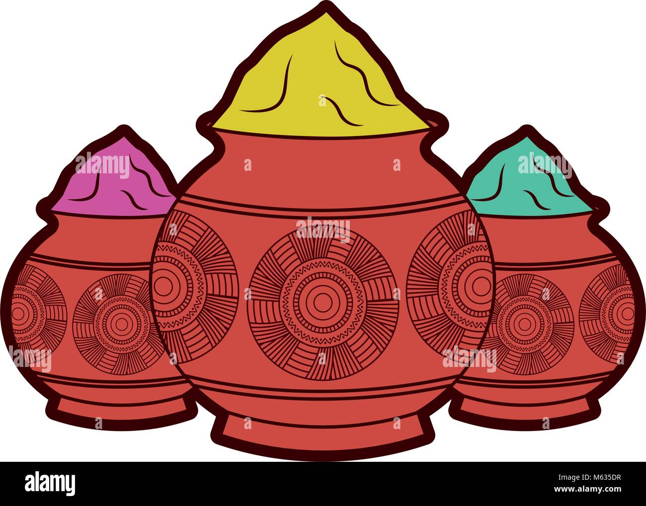 Indian mud pot Stock Vector Images - Alamy