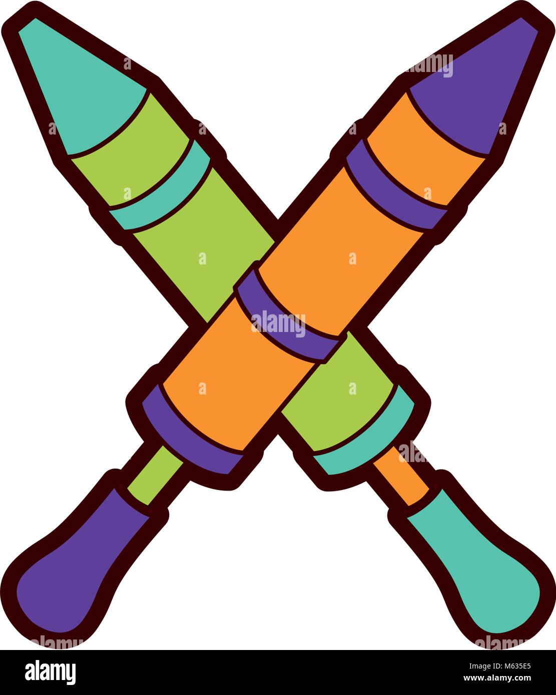 Vector holi pichkari design illustration hi-res stock photography and ...