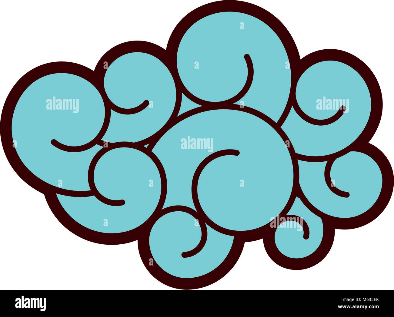 blue cloud weather climate cartoon image Stock Vector Image & Art - Alamy