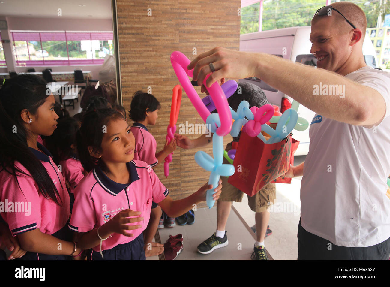 PATTAYA, Thailand—U.S. Navy Lt. Cmdr. Mark Medvetz, strategic sealift ...