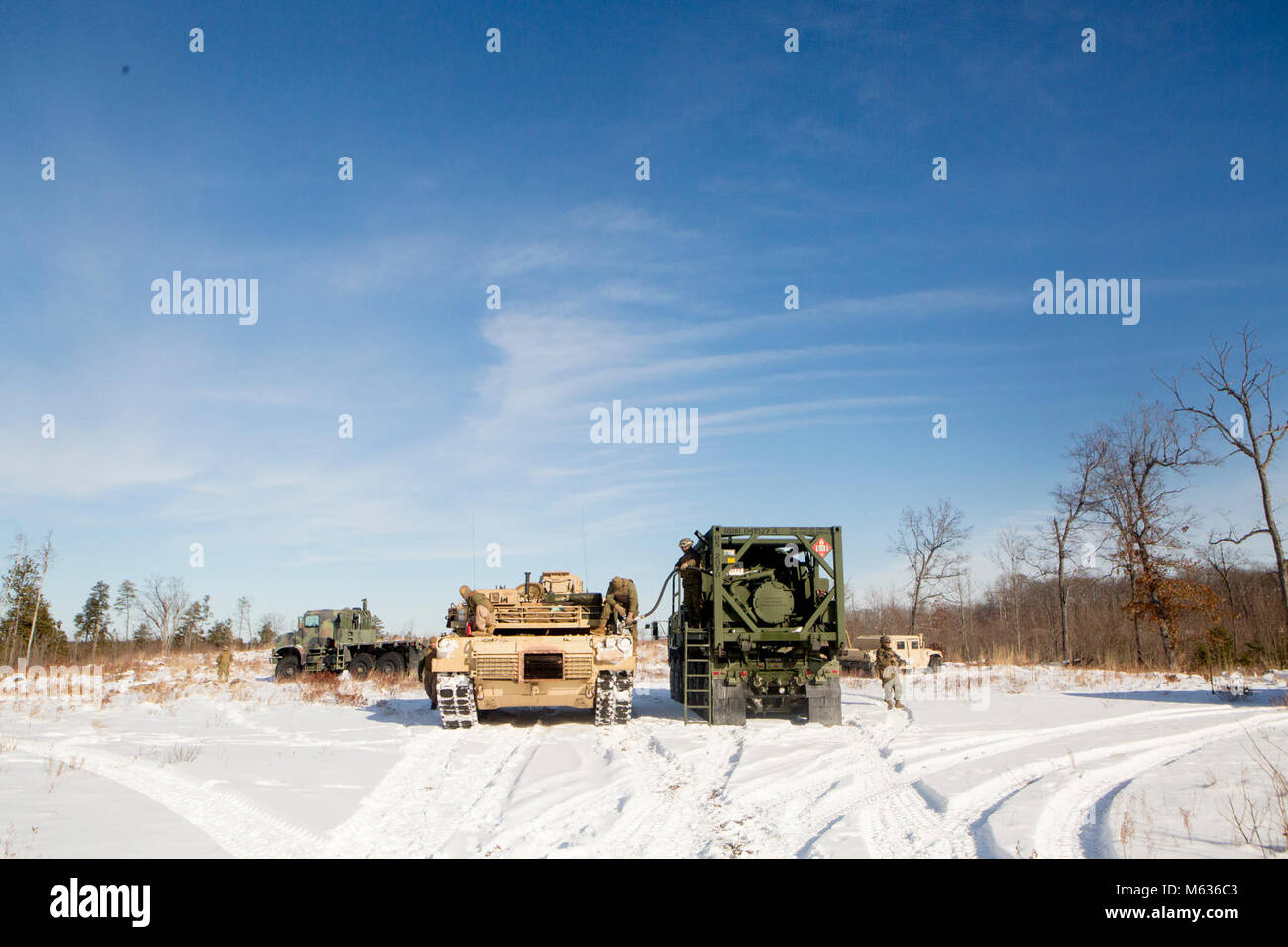 Reserve Marines with Company F, 4th Tank Battalion, 4th Marine Division ...