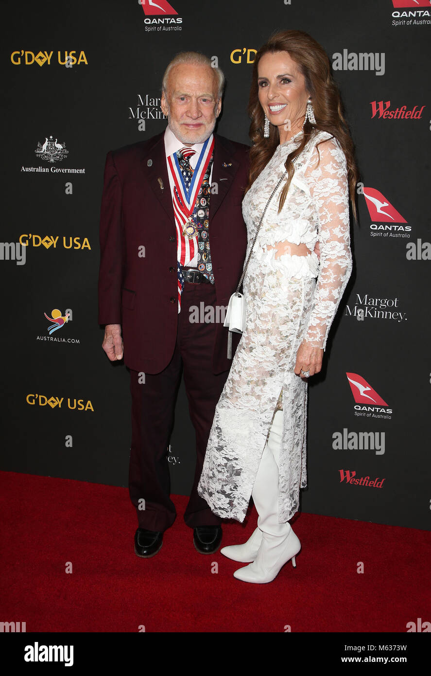 2018 G'Day USA Los Angeles Black Tie Gala Featuring: Buzz Aldrin, Guest ...