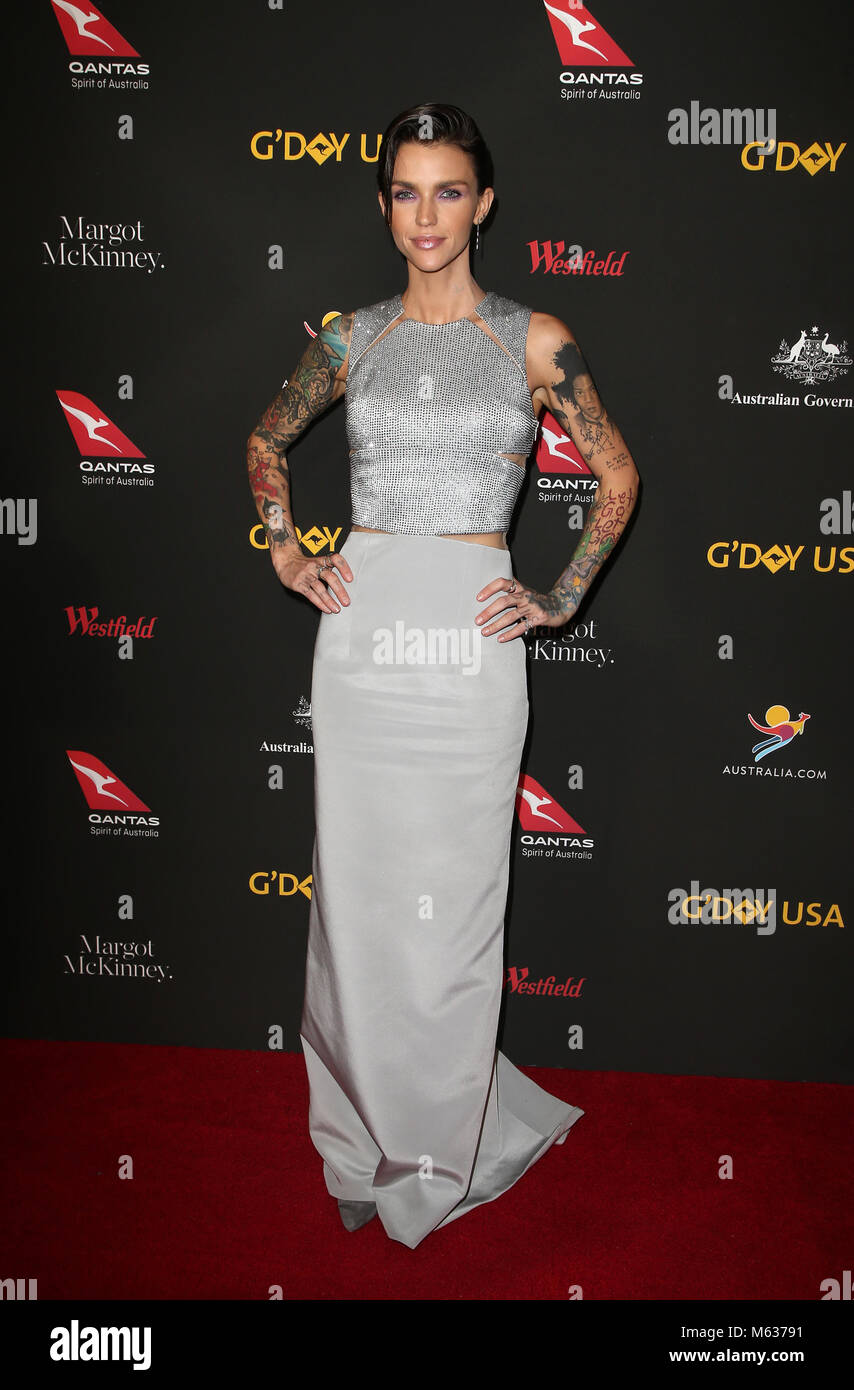 2018 G'Day USA Los Angeles Black Tie Gala Featuring: Ruby Rose Where ...