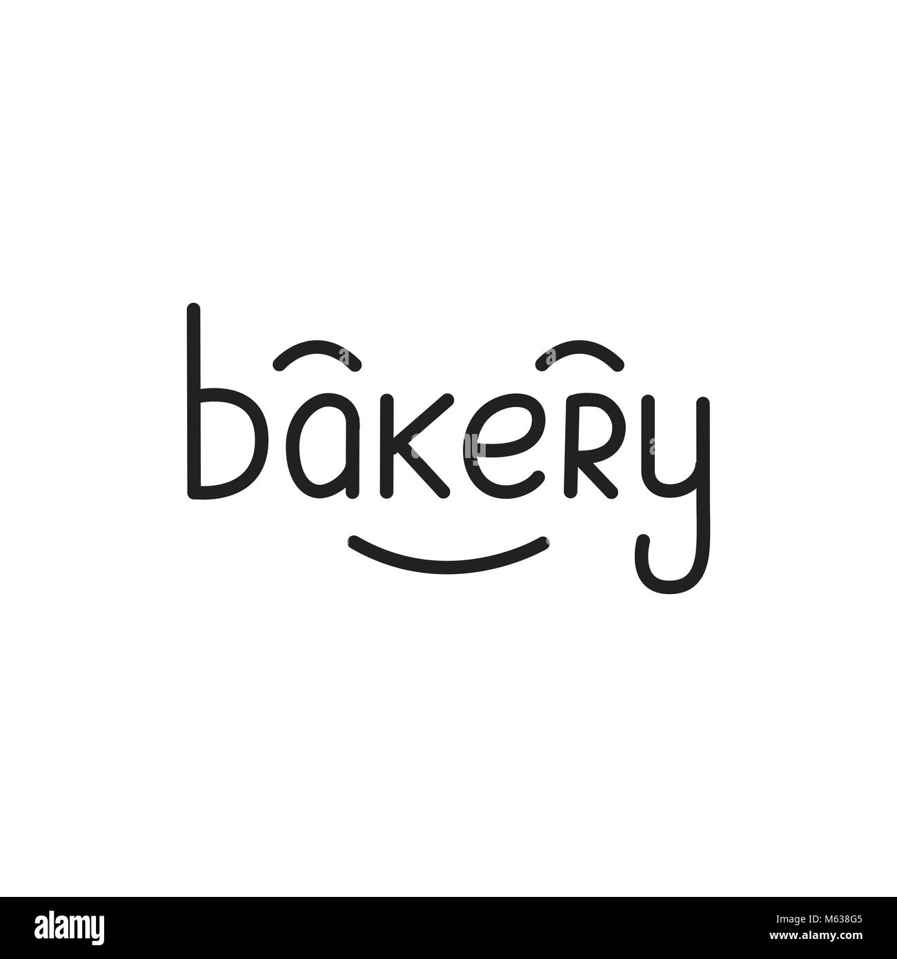 Bakery. Bakery lettering illustration. Bakery label badge emblem Stock ...