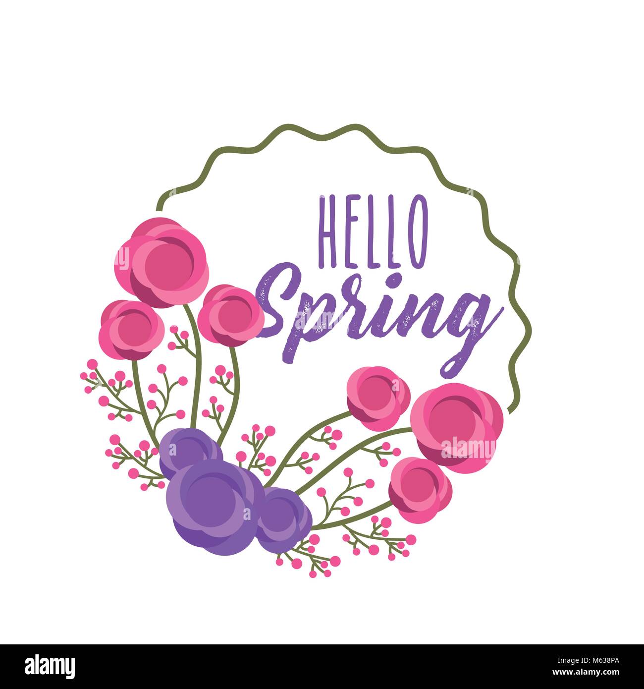 Purple and pink berries Stock Vector Images - Alamy