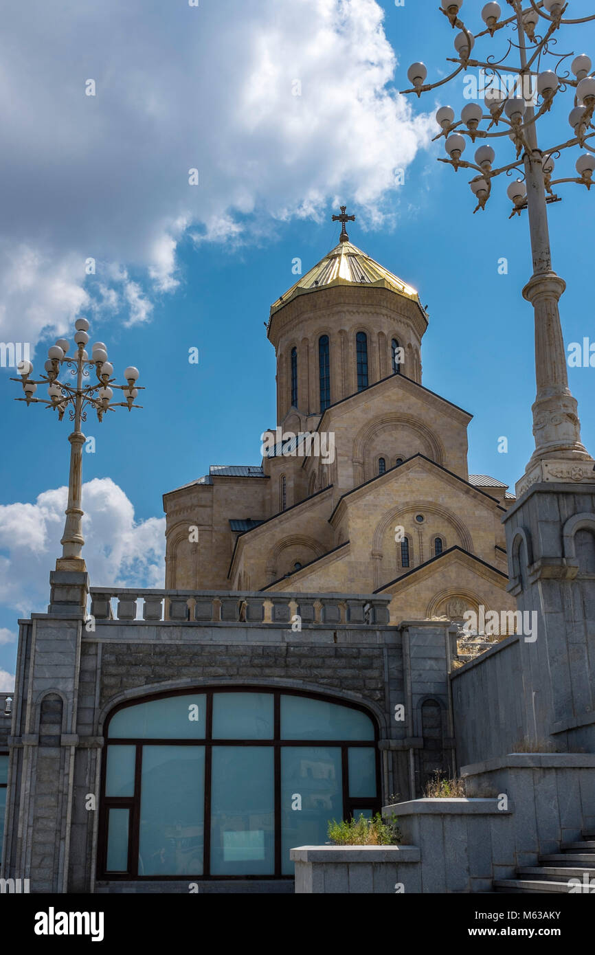 Sameba Cathedral, also known as The Holy Trinity Cathedral, Tbilisi ...