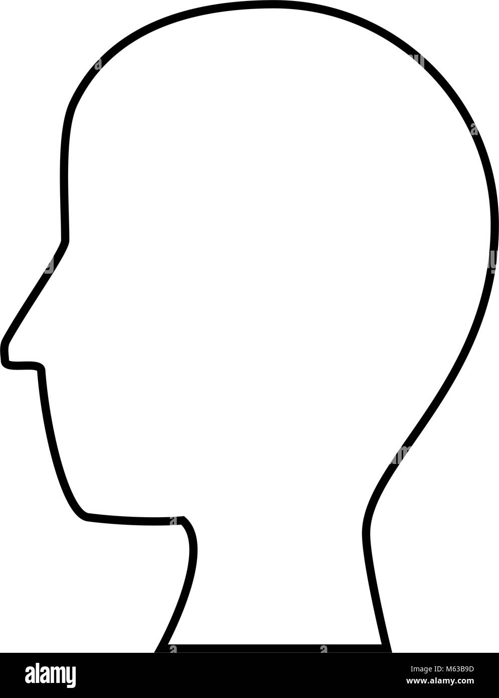 head icon over white background vector illustration Stock Vector Image ...