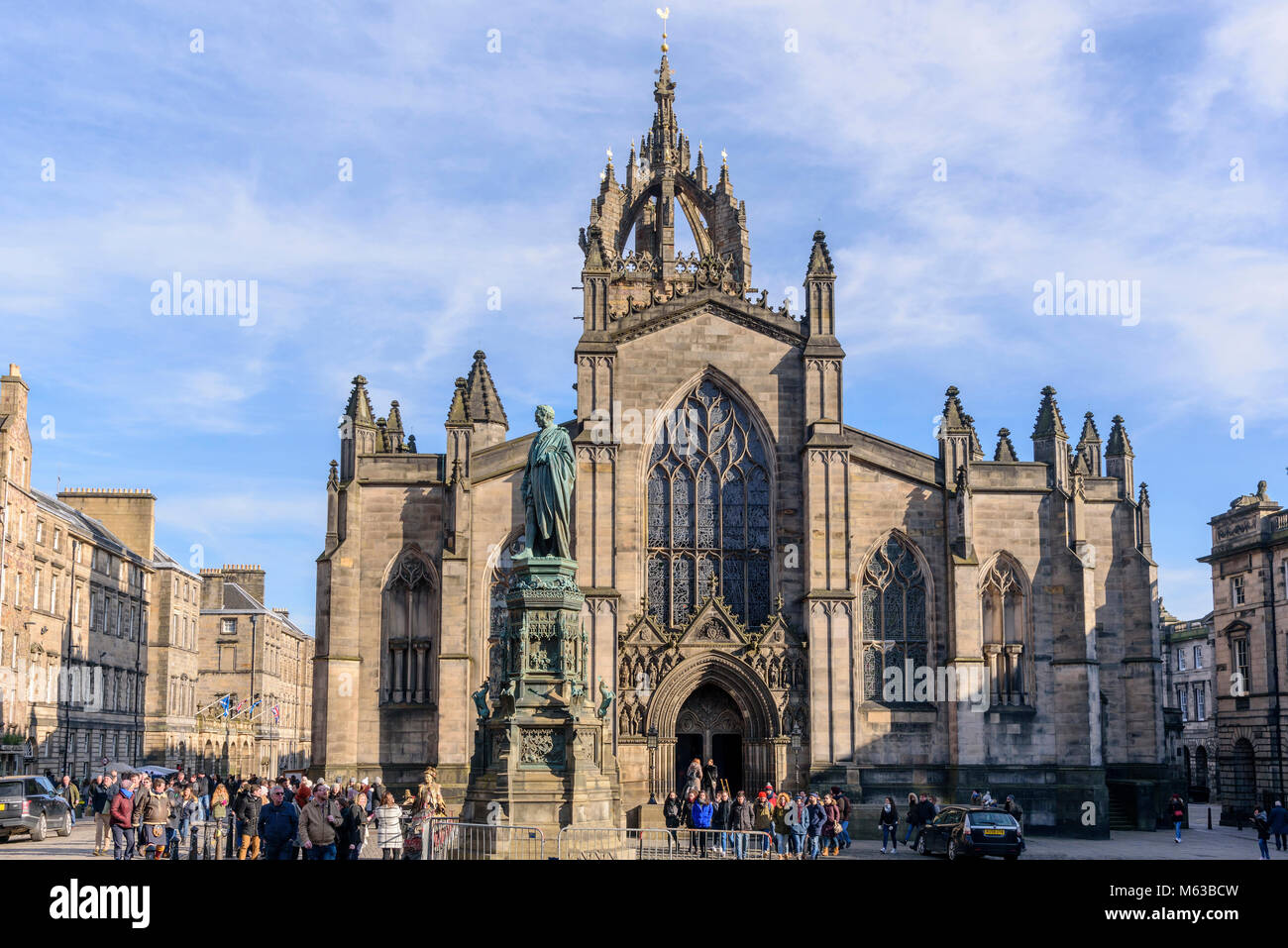 St. Giles cathedral Edinburgh Royal Mile. Grand, Gothic medieval ...