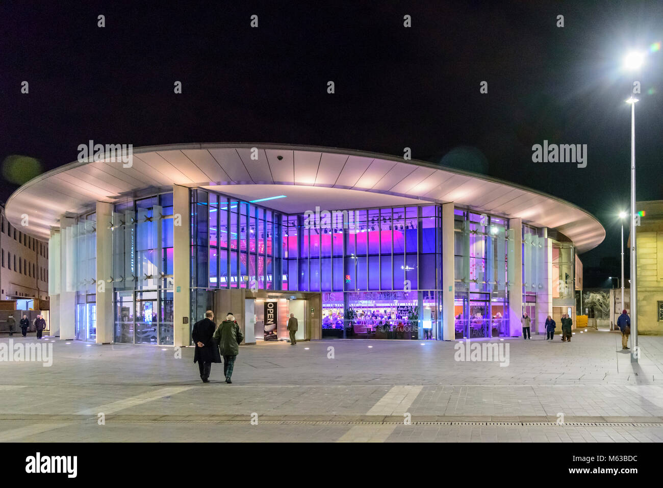 Perth conference centre at night Stock Photo - Alamy