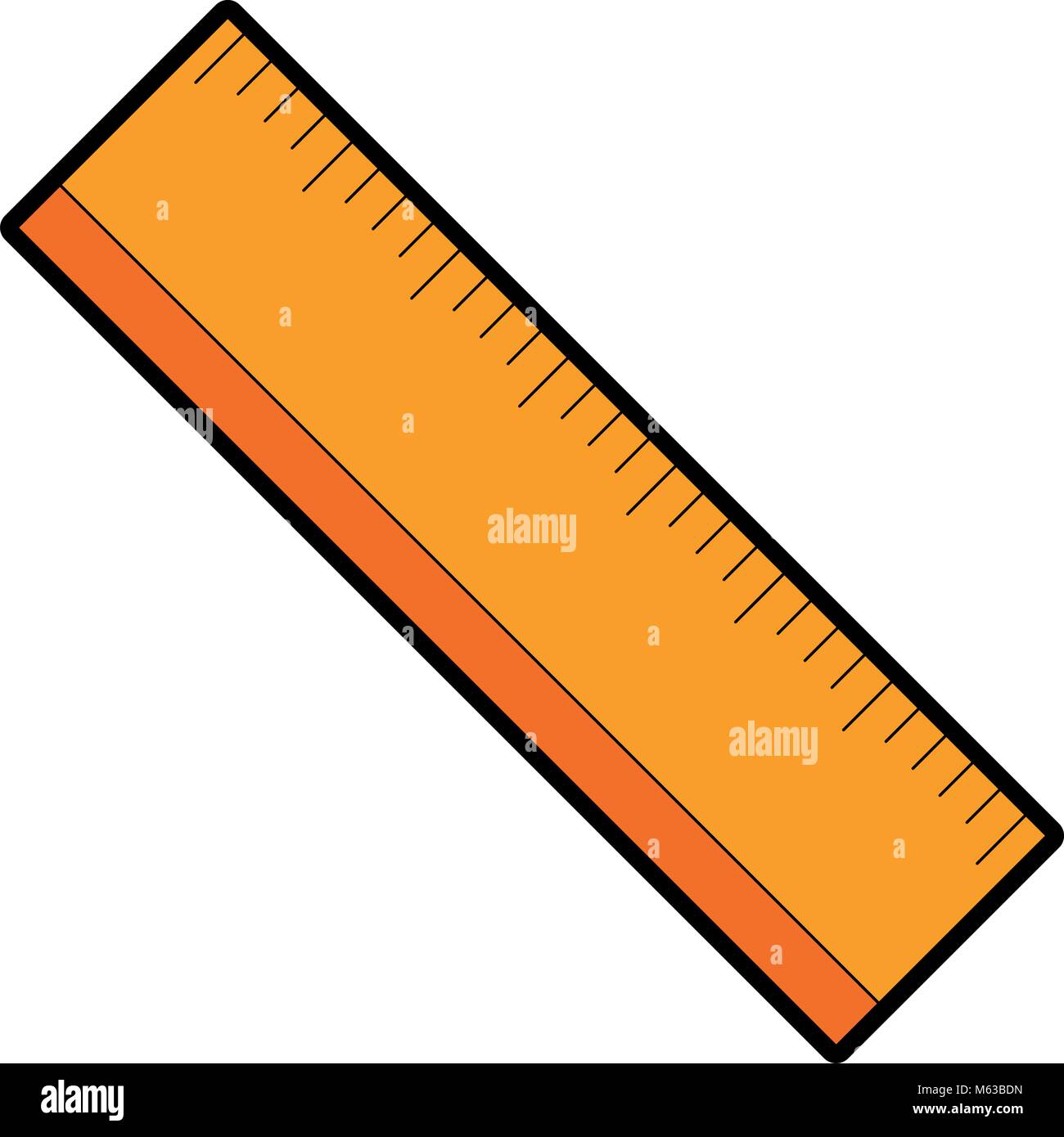 ruler icon over white background vector illustration Stock Vector Image ...