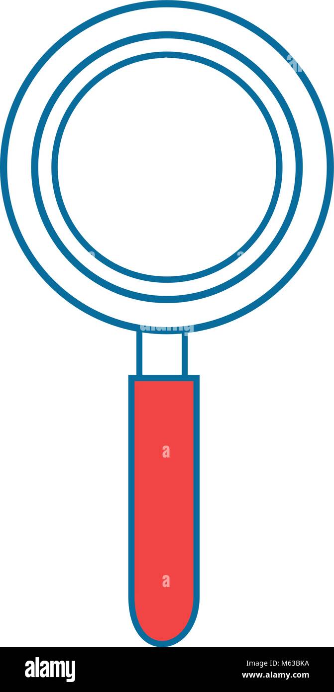 magnifying glass icon over white background vector illustration Stock ...