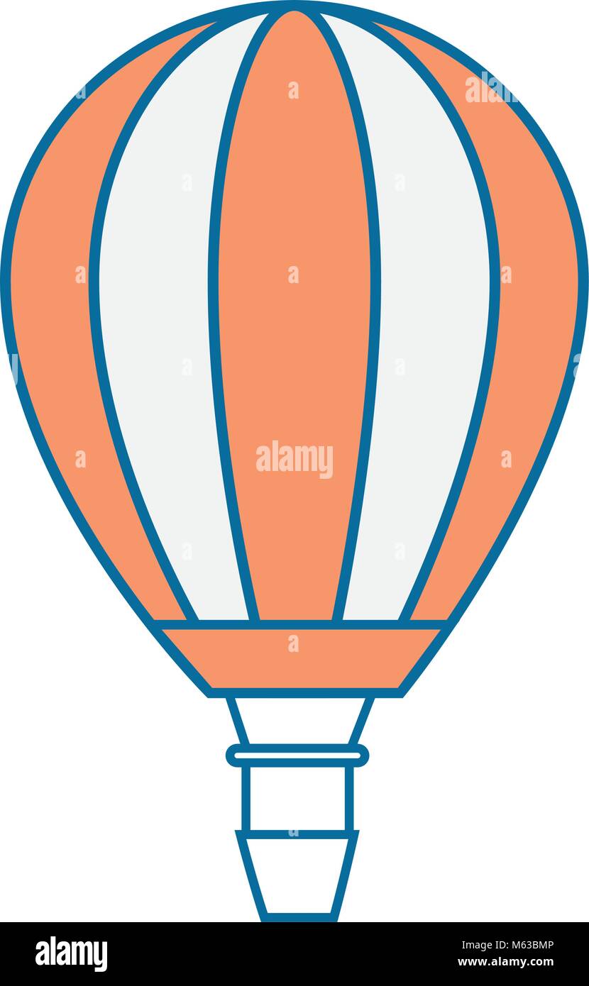 air balloon icon over white background vector illustration Stock Vector ...