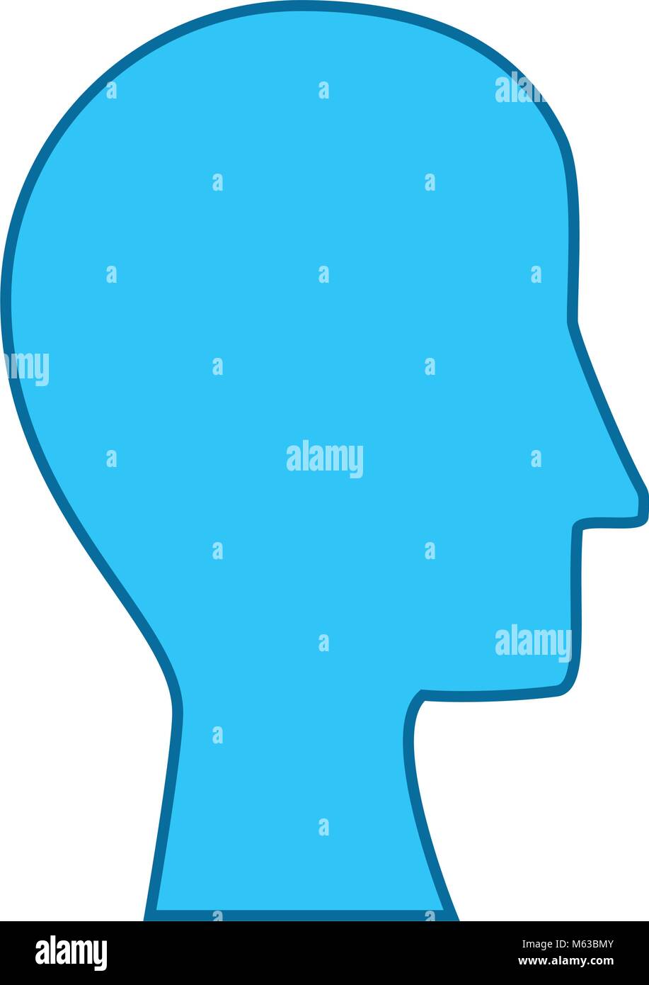 head icon over white background vector illustration Stock Vector Image ...