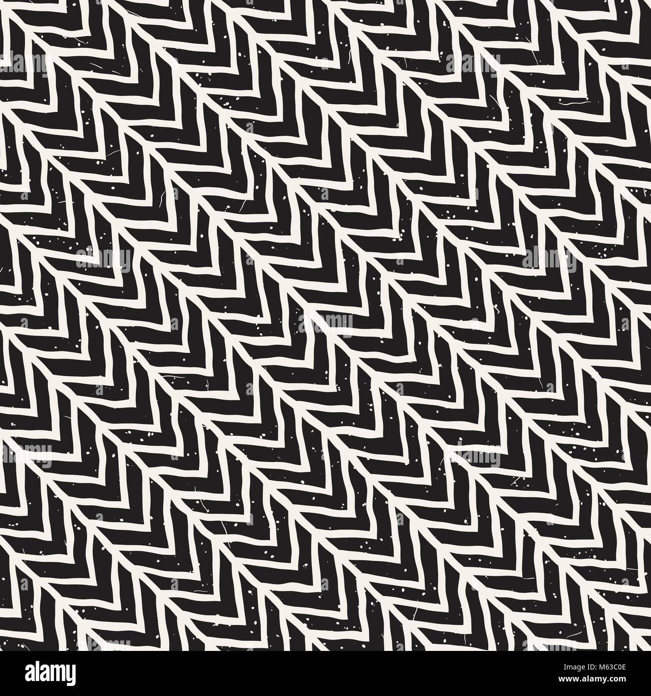 Hand drawn style seamless pattern. Abstract geometric tiling background ...