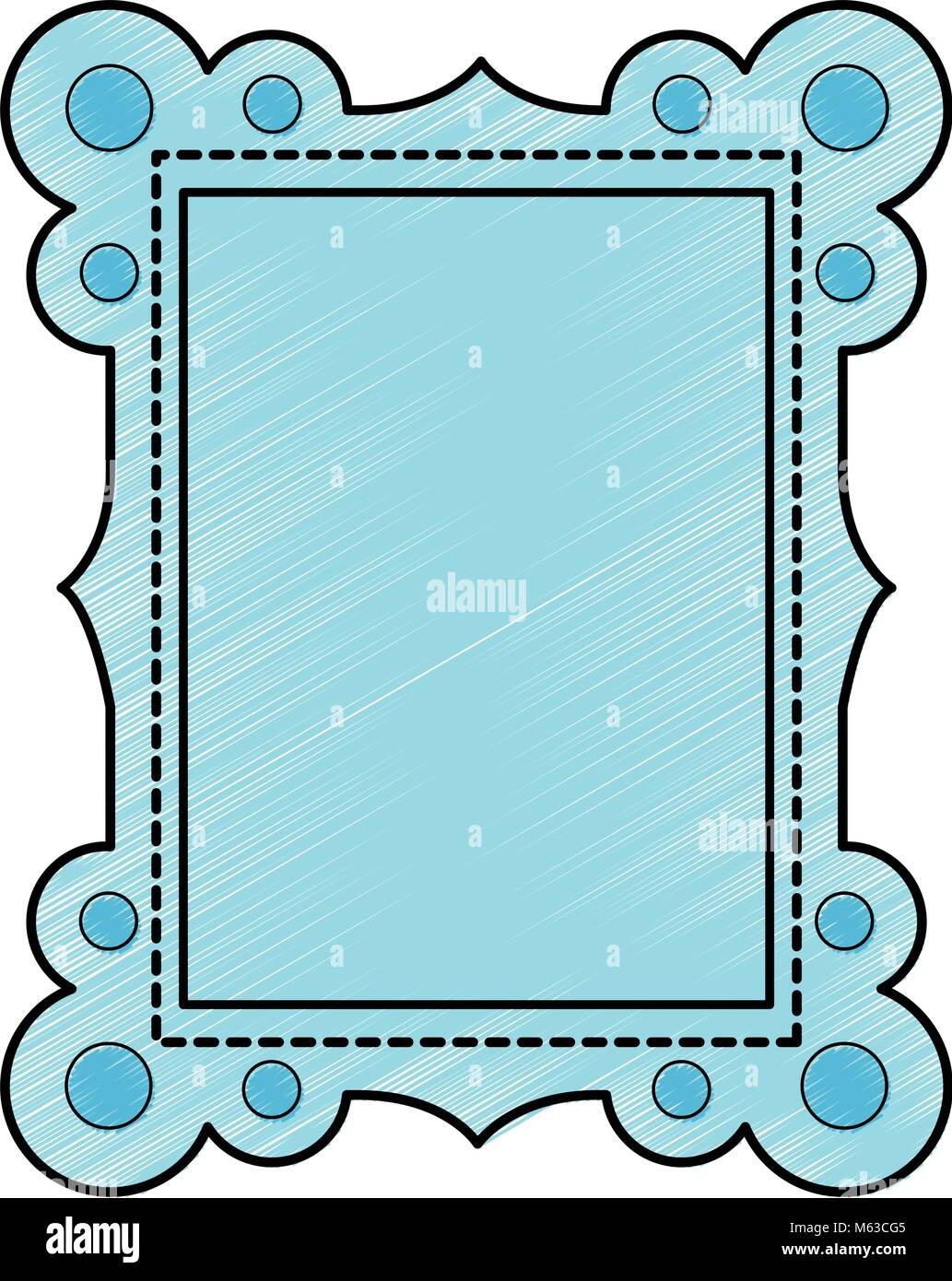 decorative frame icon over white background vector illustration Stock ...