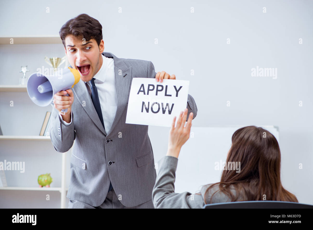 Business people in recruitment concept Stock Photo - Alamy